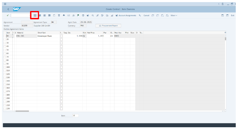 How to Create Outline Agreements in SAP